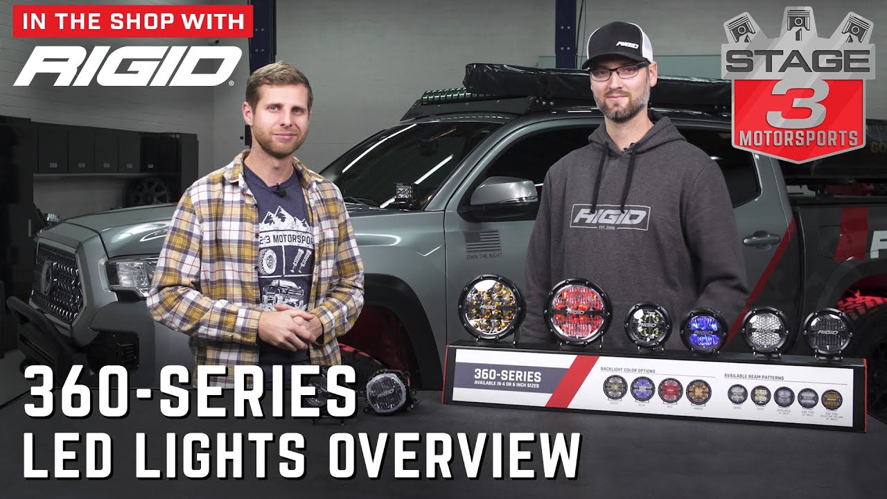 In The Shop with RIGID: 360-Series Off-Road LED Lights - YouTube