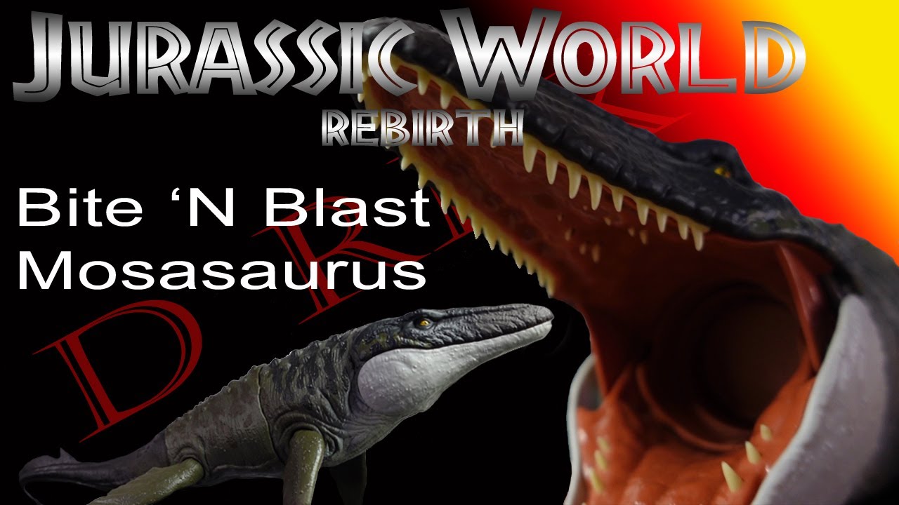 Uboxing Jurassic World Rebirth Bite 'N Blast Mosasaurus - YouTube
