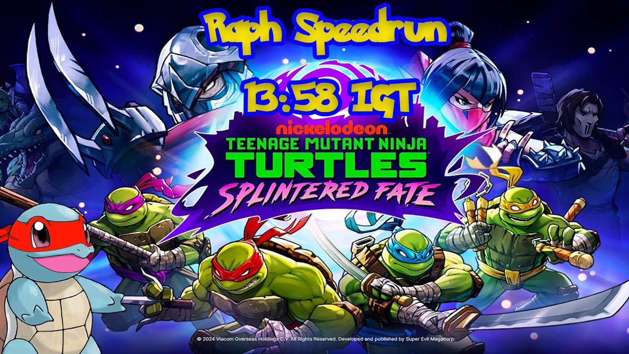 TMNT Splintered Fate Raph Speedrun in 13:58 World Record ? No Portals ...