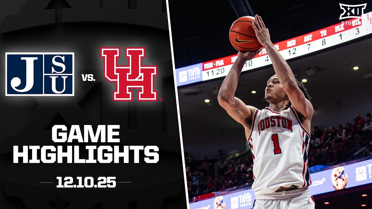 Jackson State vs. #7 Houston Game Highlights | 2025-26 Big 12 Men’s ...