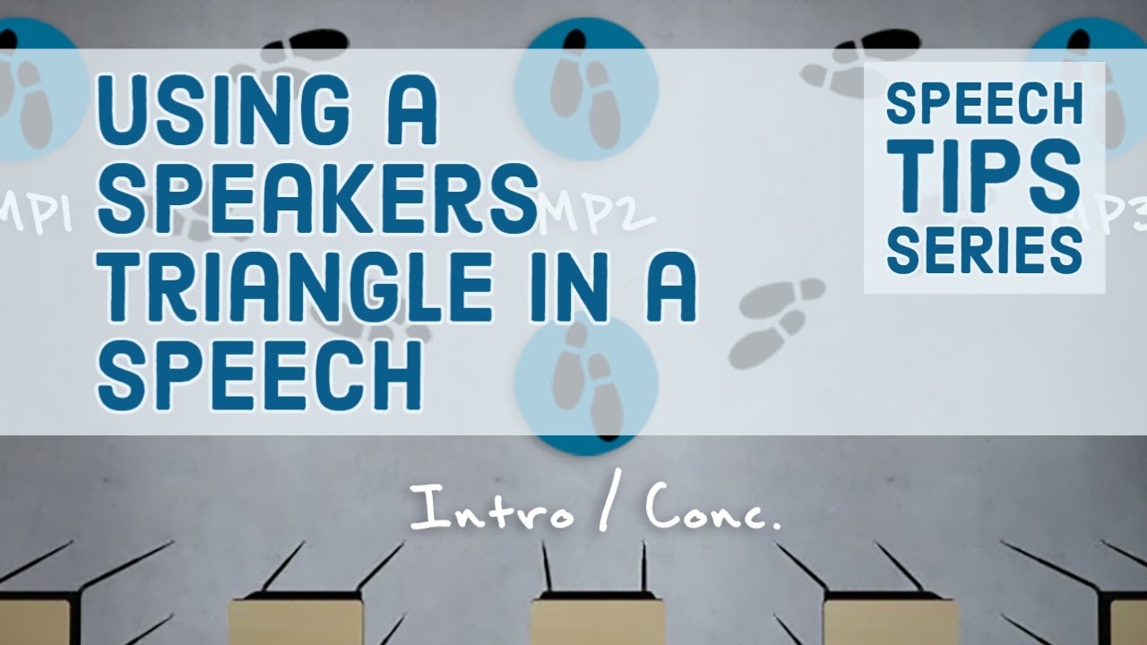 Using a Speaker's Triangle in a Speech - YouTube