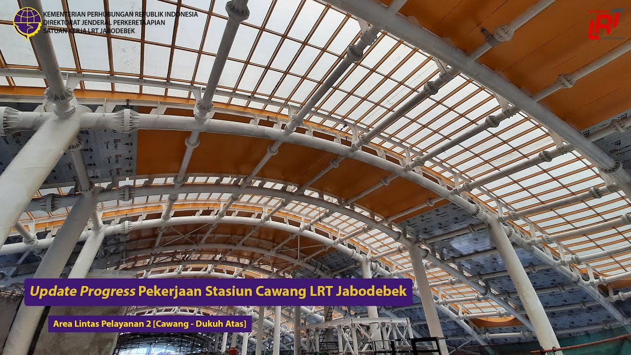 Update Progress Stasiun Cawang LRT Jabodebek - YouTube
