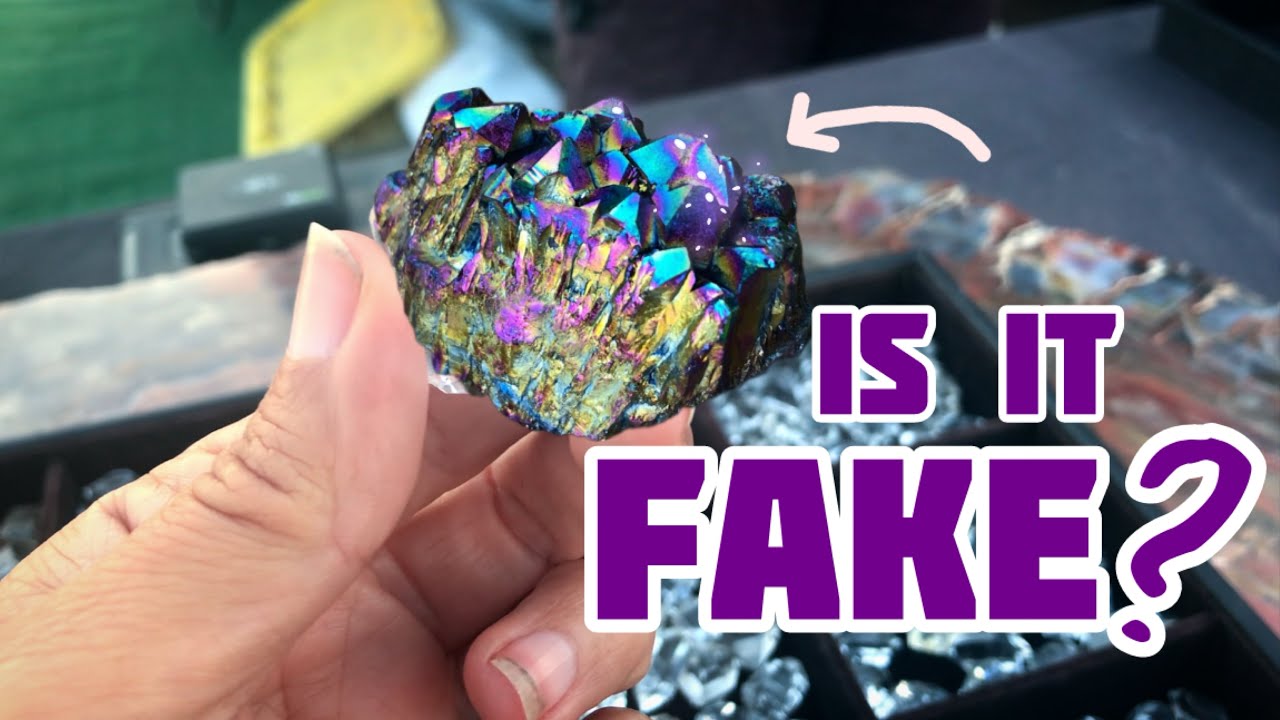 Tips for Spotting Fake Crystals, Minerals, Fossils - YouTube