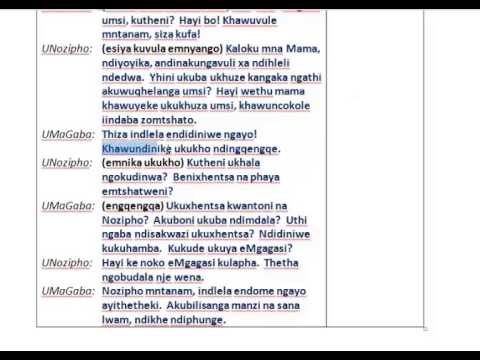 Buzani Kubawo Act 1 Scene 1 - YouTube