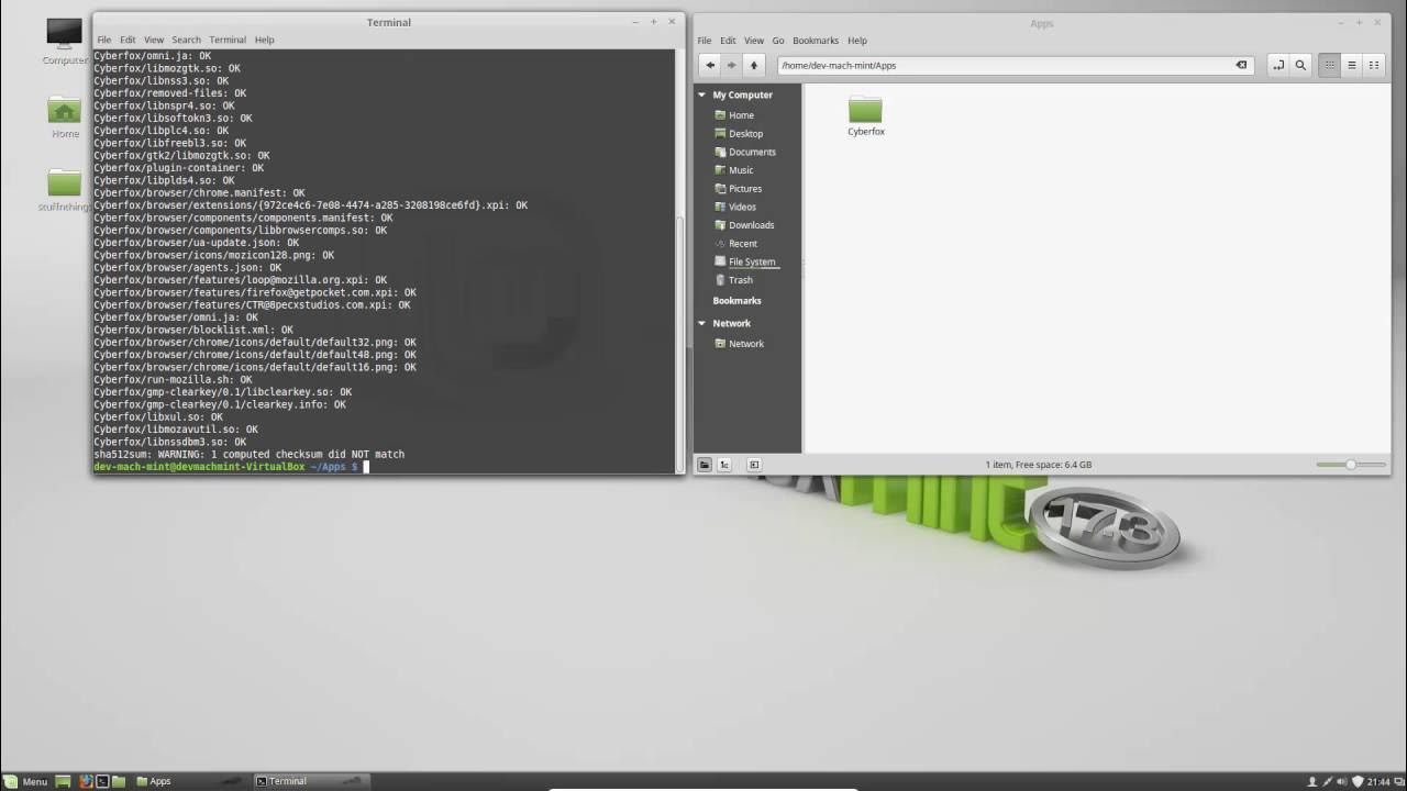 Manually validate cyberfox file hashes on linux - YouTube