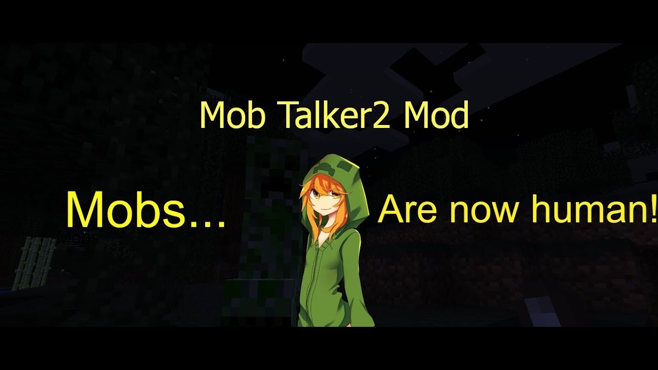 Mob Talker2/Girlfriend Mod! - Talk to mobs that are now Human! - YouTube