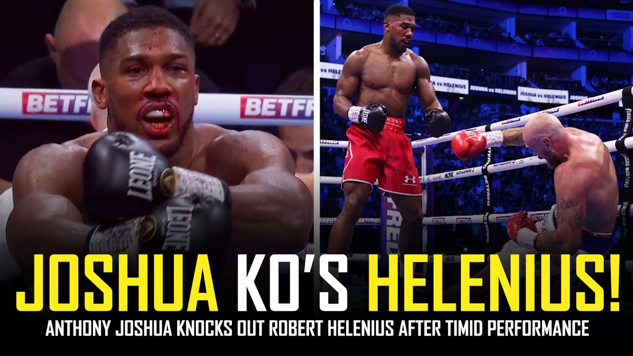 Anthony Joshua KO's Robert Helenius after TIMID performance!!! Post ...