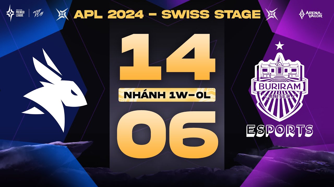 EARENA VS BURIRAM UNITED ESPORTS | SWISS STAGE - APL 2024 | NHÁNH 1W ...
