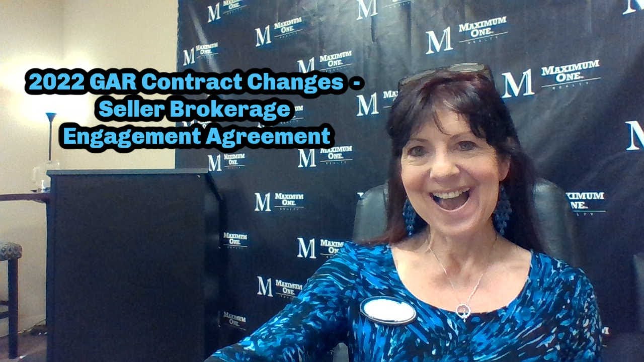 2022 GAR Contract Changes - Seller Brokerage Agreement - YouTube