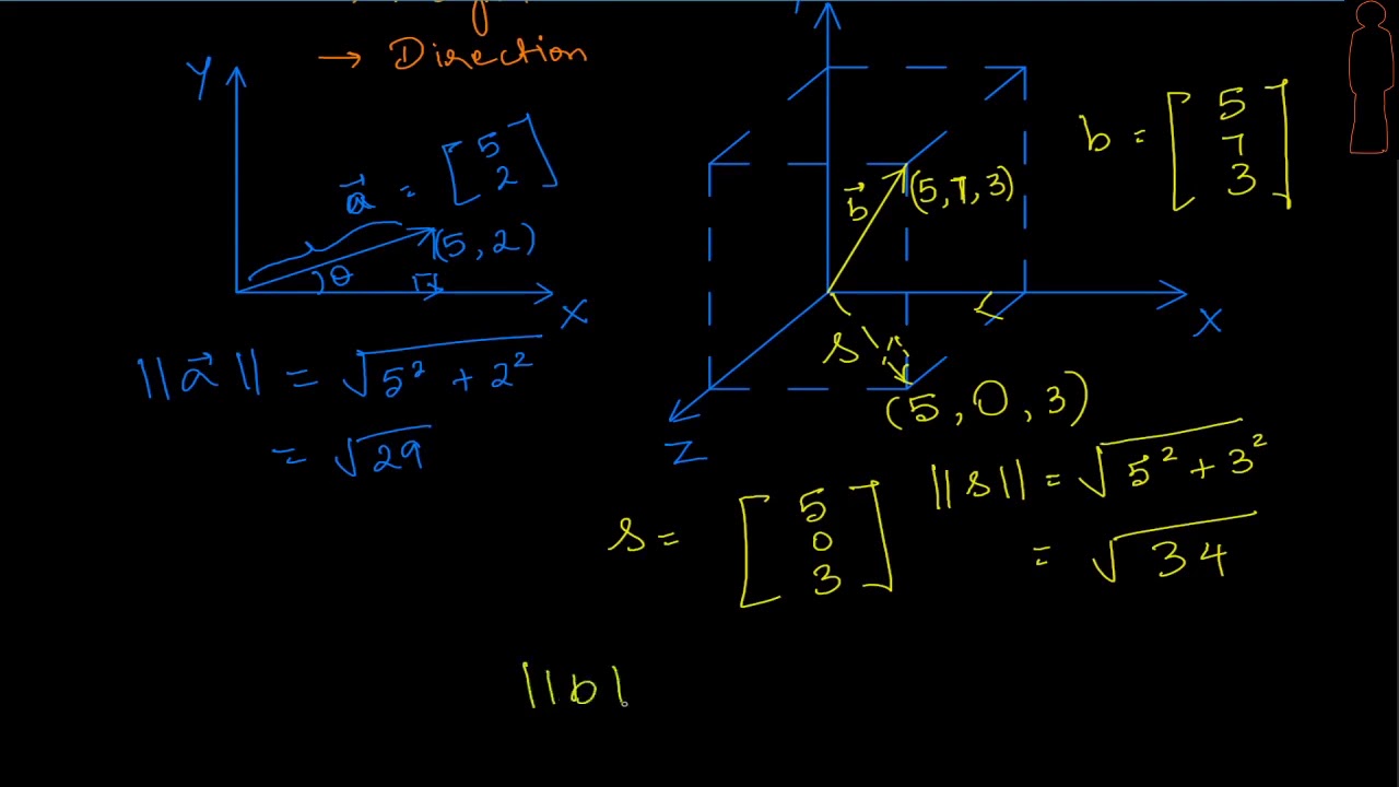 Finding Vectors Magnitude and Direction through graphs in 2D and 3D ...