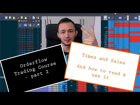 FREE Orderflow Trading Course Part 2: Times and Sales - How to use it to find institutional ...