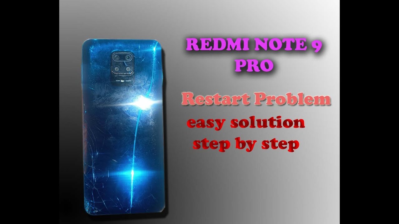 #redmi note 9 pro restart problem - YouTube