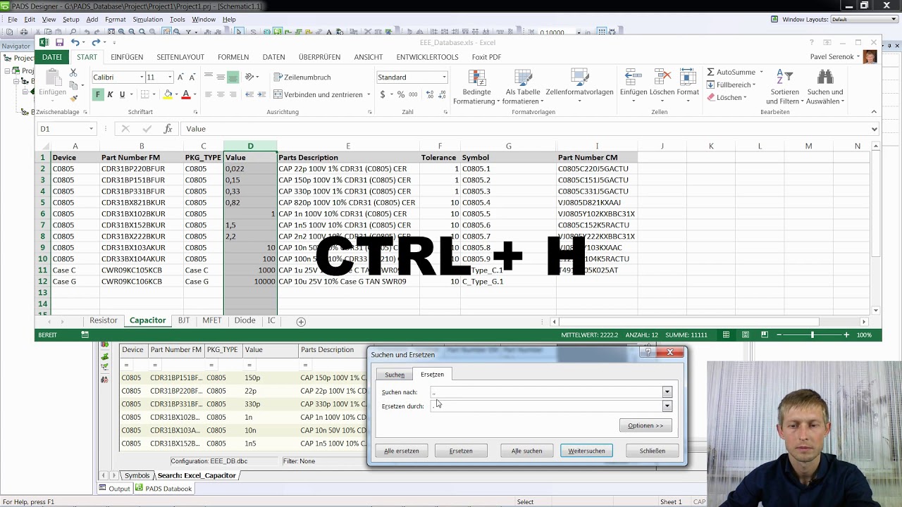 PADS Designer - How to connect an Excel Database? - YouTube