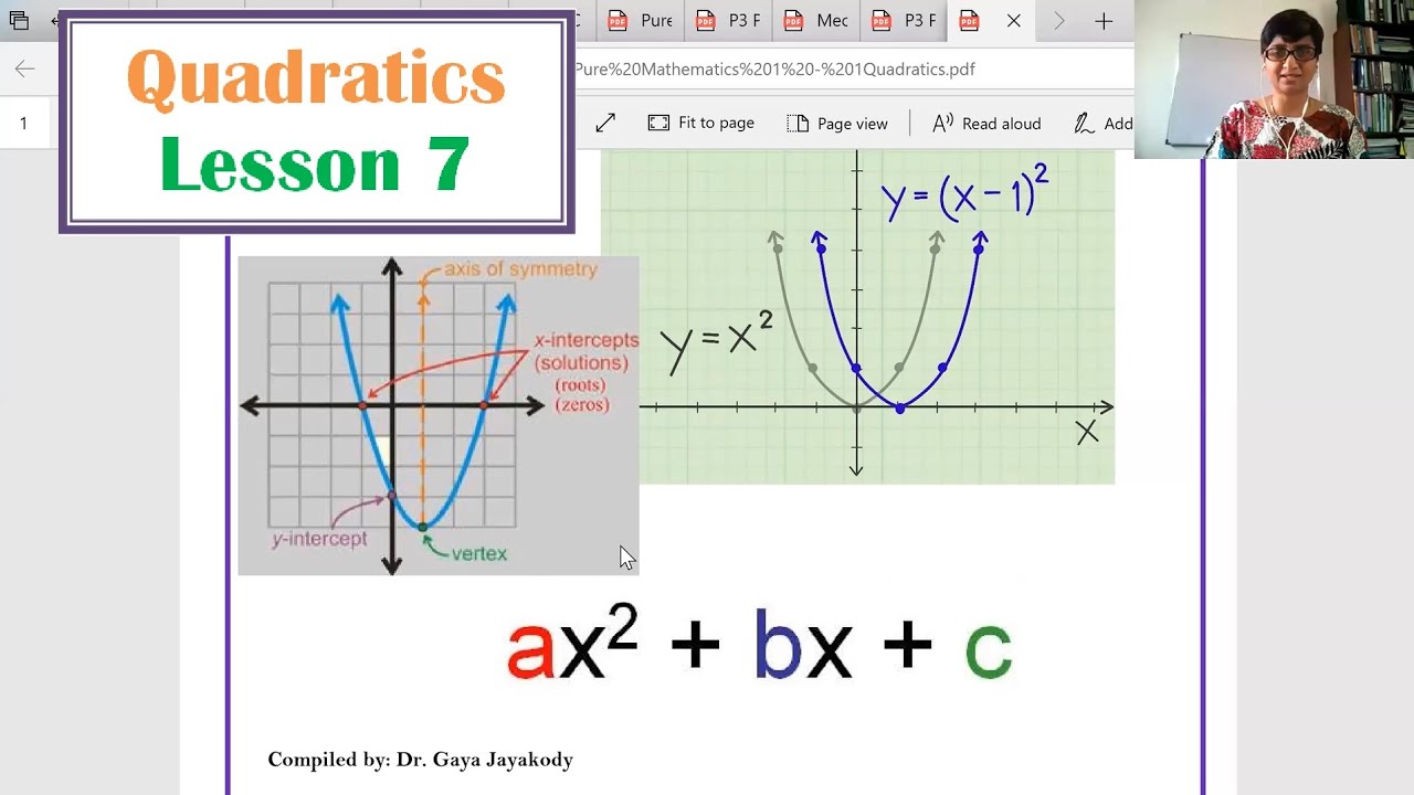 Quadratics - Lesson 7/7 (Quadratic equations "in disguise") - YouTube