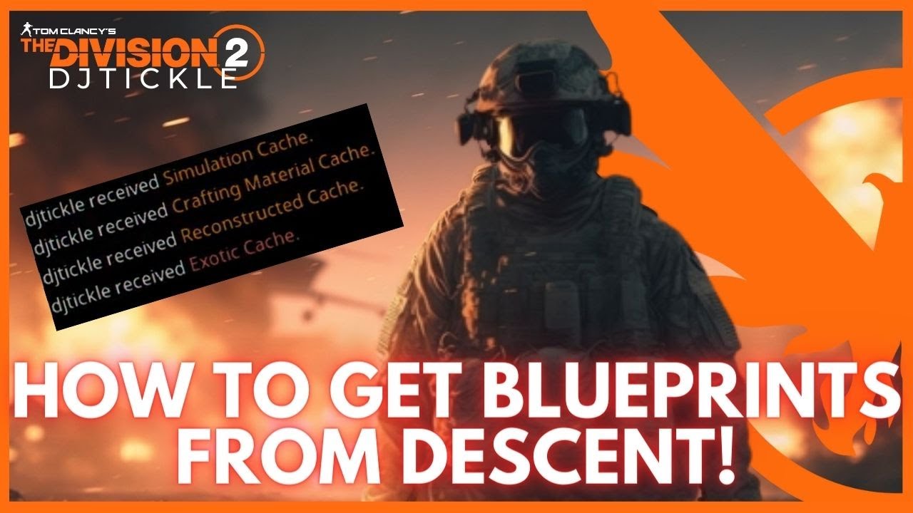 HOW TO GET DESCENT BLUEPRINTS! THE DIVISION 2! - YouTube