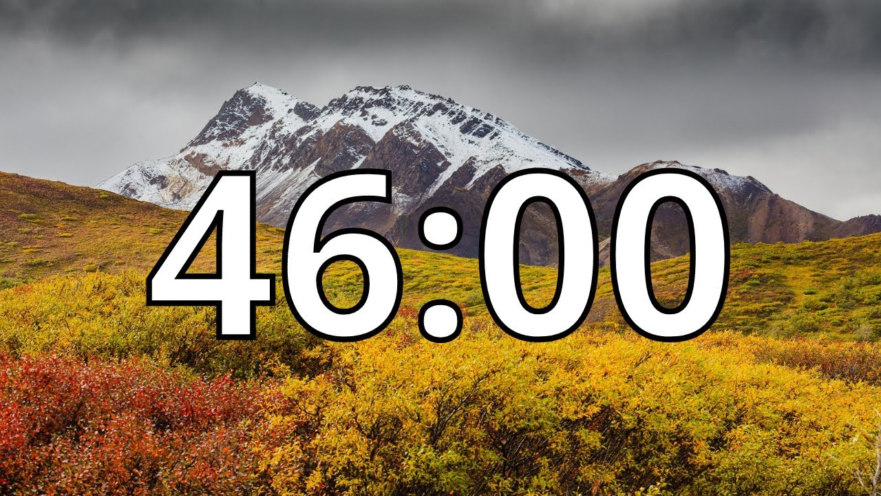 46 Minutes Autumn/Fall Countdown Timer With Music and Alarm (Simple ...
