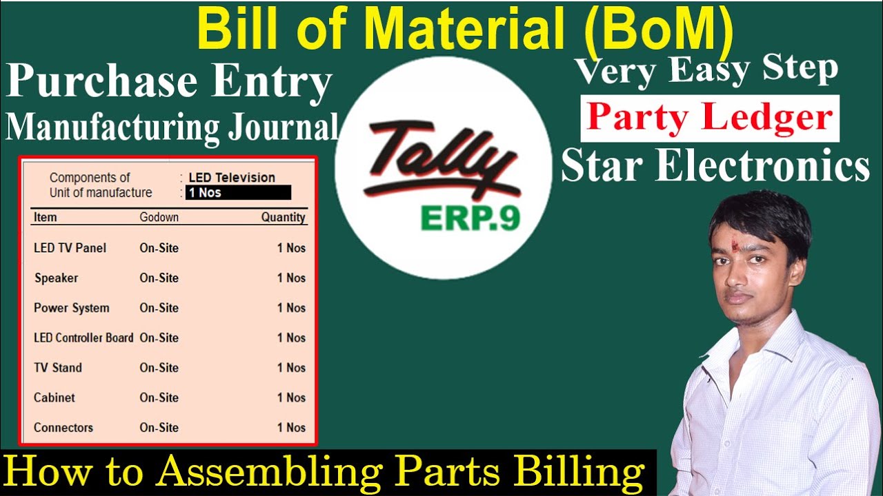 Bills of material(BOM) in tally ERP9 latest release. How to do ...