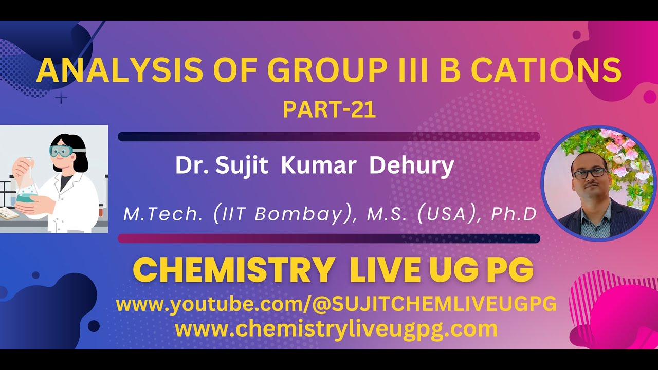 ANALYSIS OF GROUP III B CATIONS - YouTube