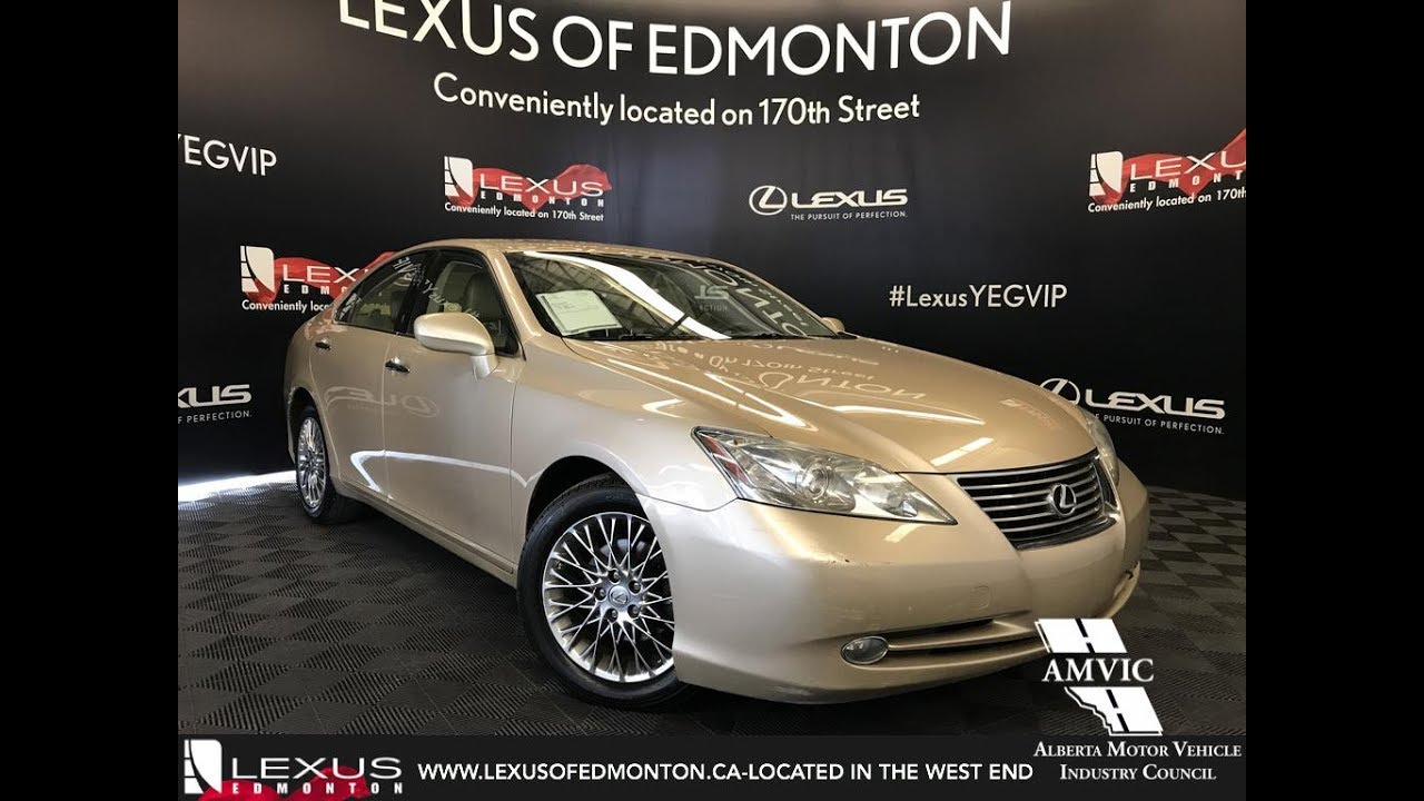 Used Tan 2008 Lexus ES 350 Walkaround Review Lacombe Alberta - YouTube