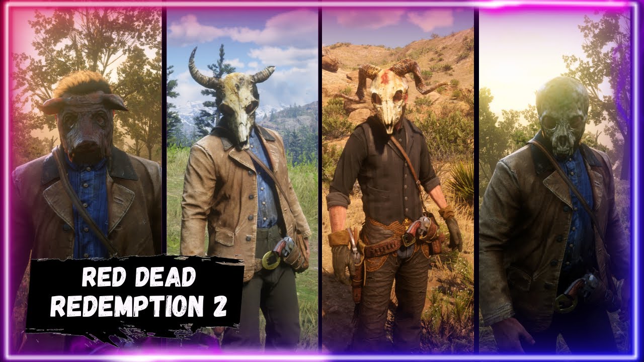 Como encontrar las 4 mascaras de animales en RDR2 - YouTube