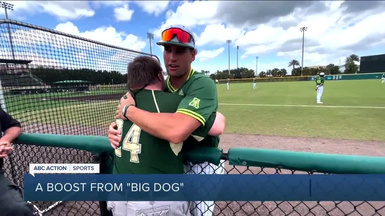 USF Bulls baseball gets boost from a Superfan - YouTube