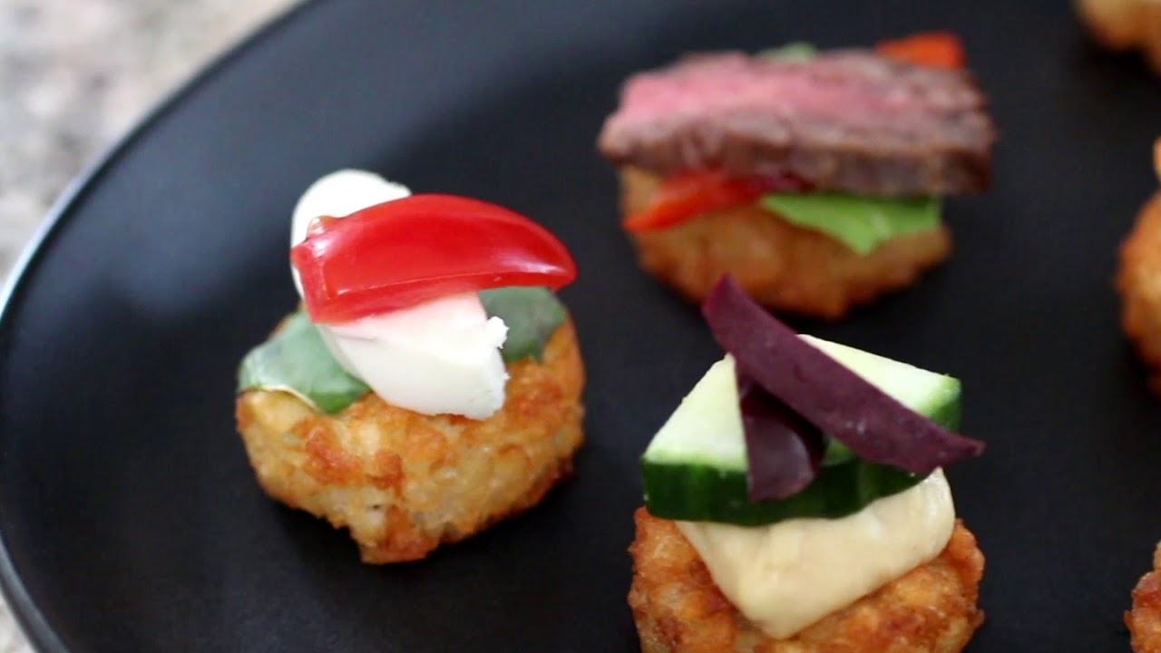 Fancy Tots / Tot Canapes - YouTube