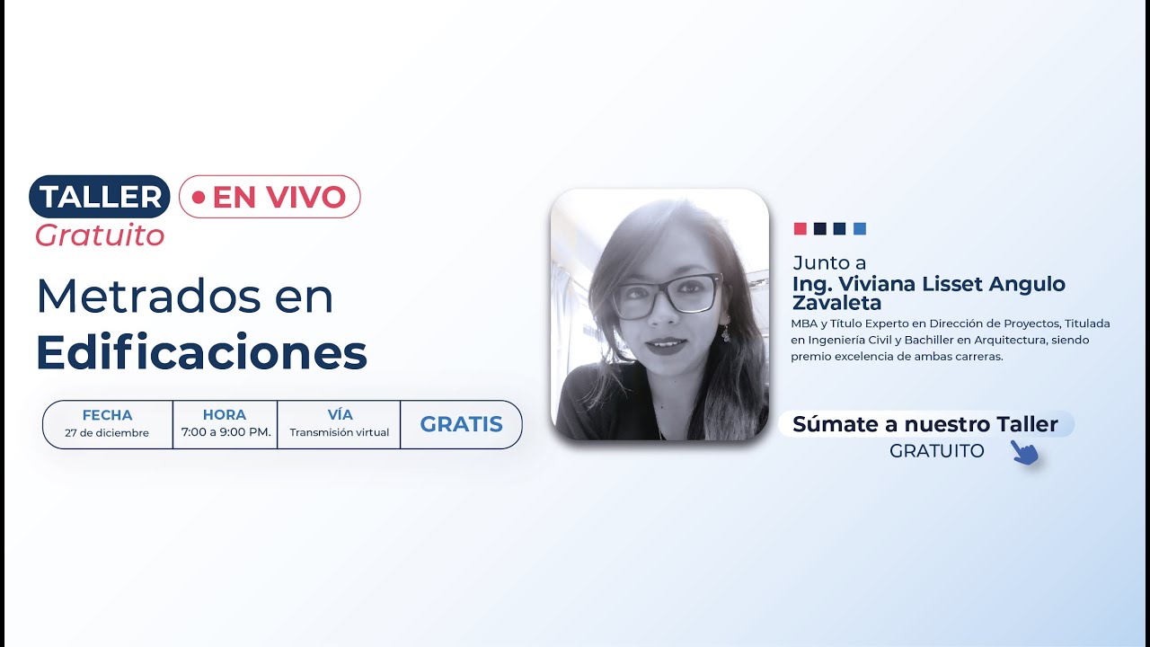 TALLER EN VIVO 🔴 METRADOS EN EDIFICACIONES 🏙️👷 - YouTube