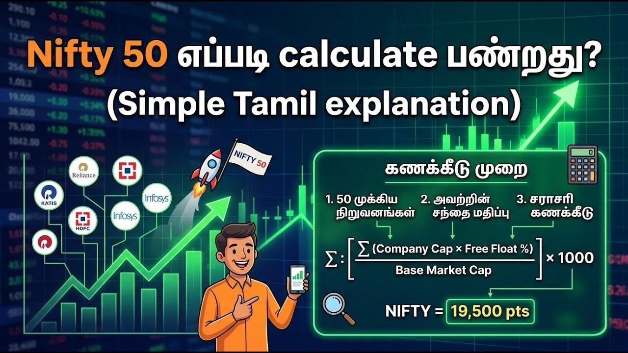 Nifty 50 Epdi Calculate Pannuvanga? Formula Live Demo | Tamil ...