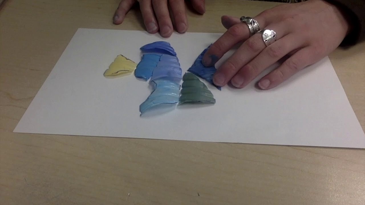 creating collage using plastic materials - YouTube