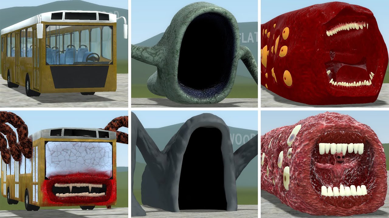 OLD AND NEW UPDATE: BUS EATER, SEA EATER, TRAIN EATER VS ALL TREVOR ...