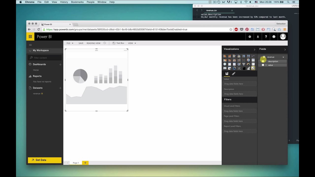 One Percentage Circle Charts visual for Power BI - YouTube