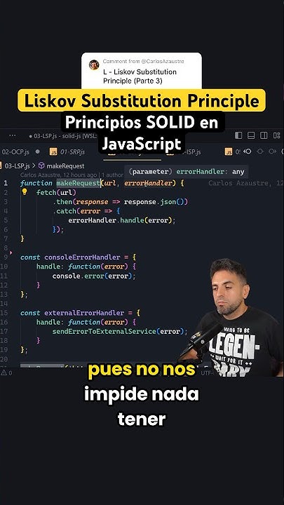JavaScript, principios SOLID | Parte 3 - YouTube