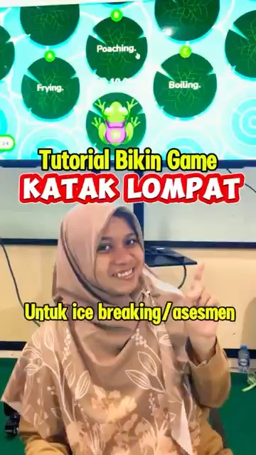 🎁 TUTORIAL BIKIN GAME KATAK LOMPAT Untuk Ice Breaking atau Asesmen🔰 ...