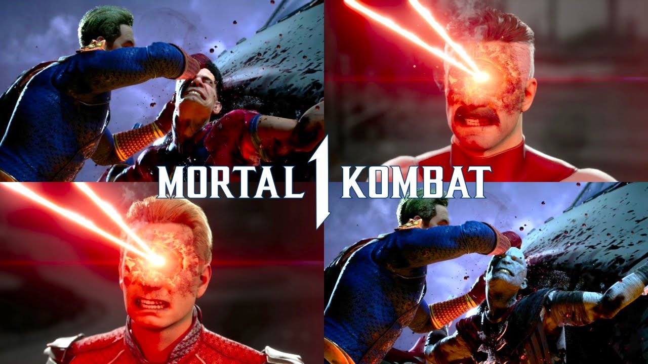 Mortal Kombat 1 - Homelander Fatalities on All Characters (4K 60FPS ...