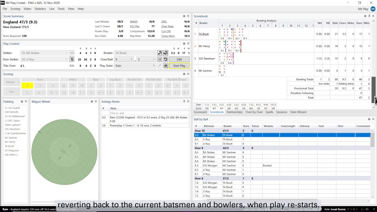 NV Play Cricket - The Scorecard and Scorebook Panels - YouTube