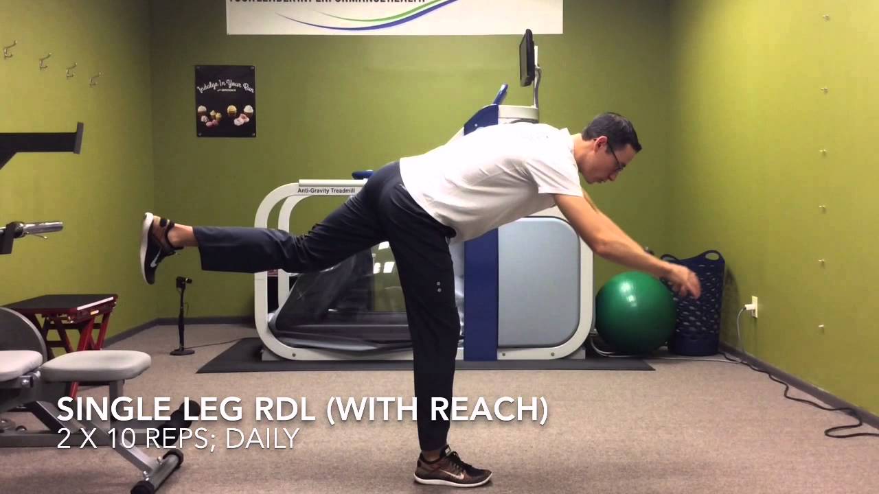 Single Leg RDL (with reach) with Dr. Leo Kormanik - YouTube
