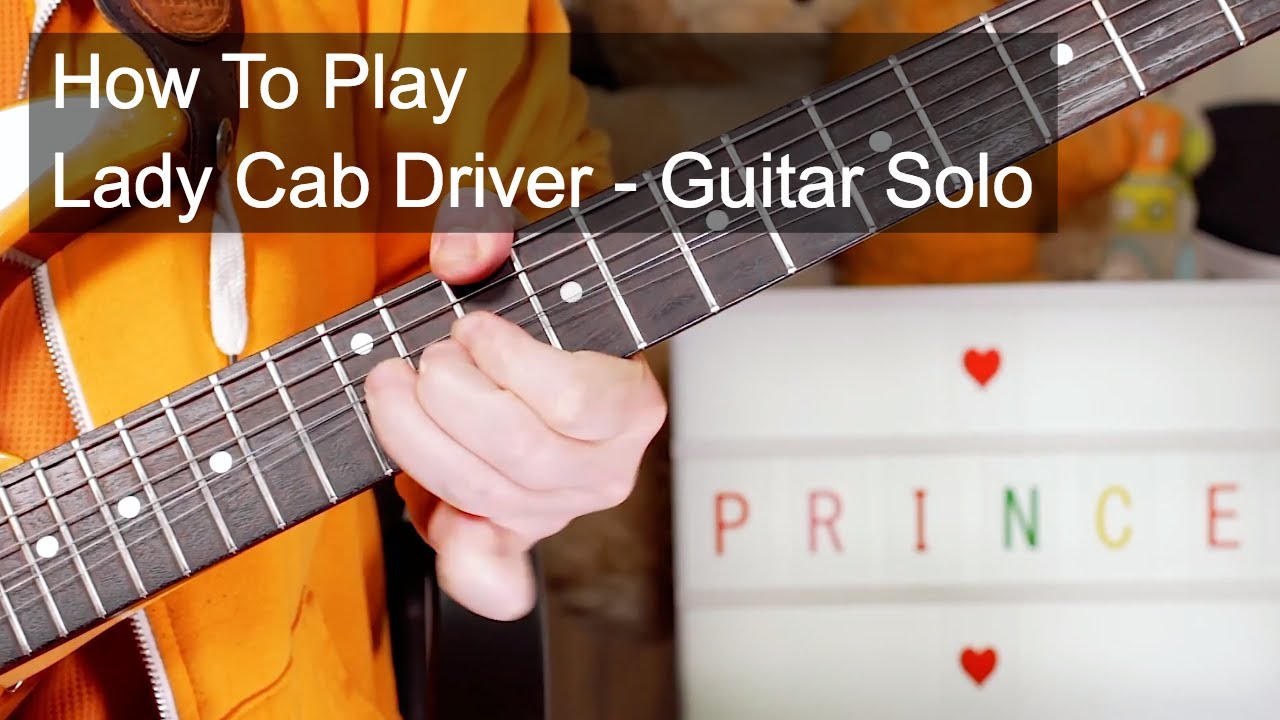 'Lady Cab Driver' Solo - Prince Guitar Lesson - YouTube