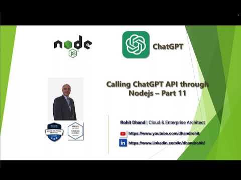 Calling ChatGPT Open AI API with Nodejs - YouTube