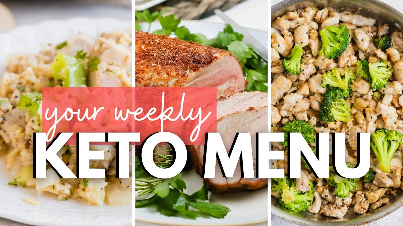 WEEKLY KETO MENU | Easy Keto Dinners for the Week - YouTube