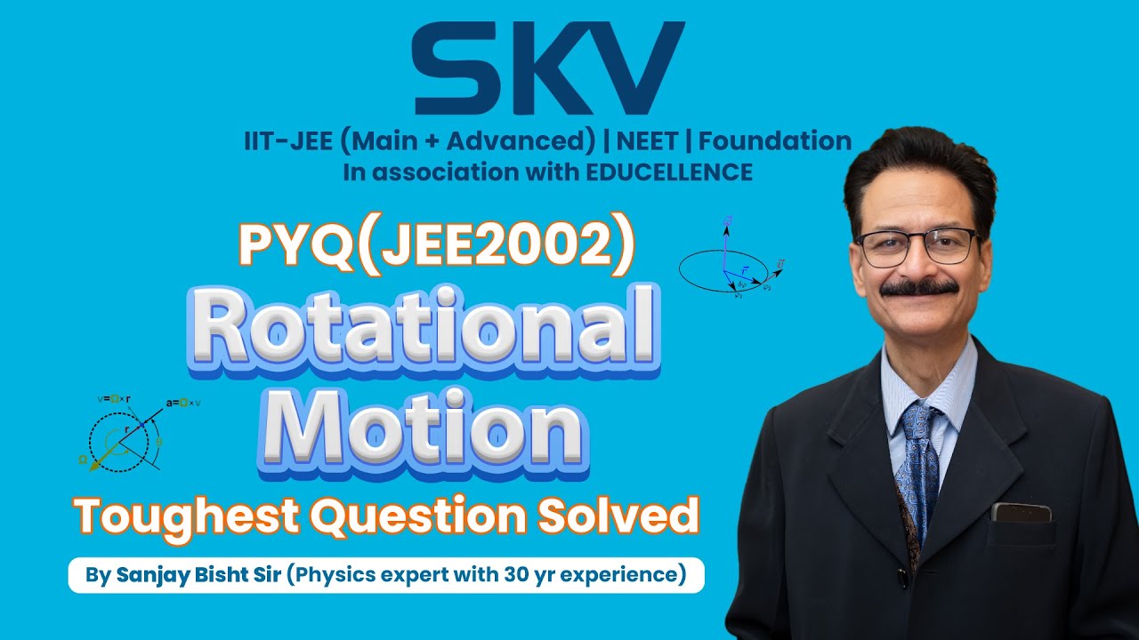 Rotational Motion | JEE Advanced 2002 |Toughest question solved in mins ...