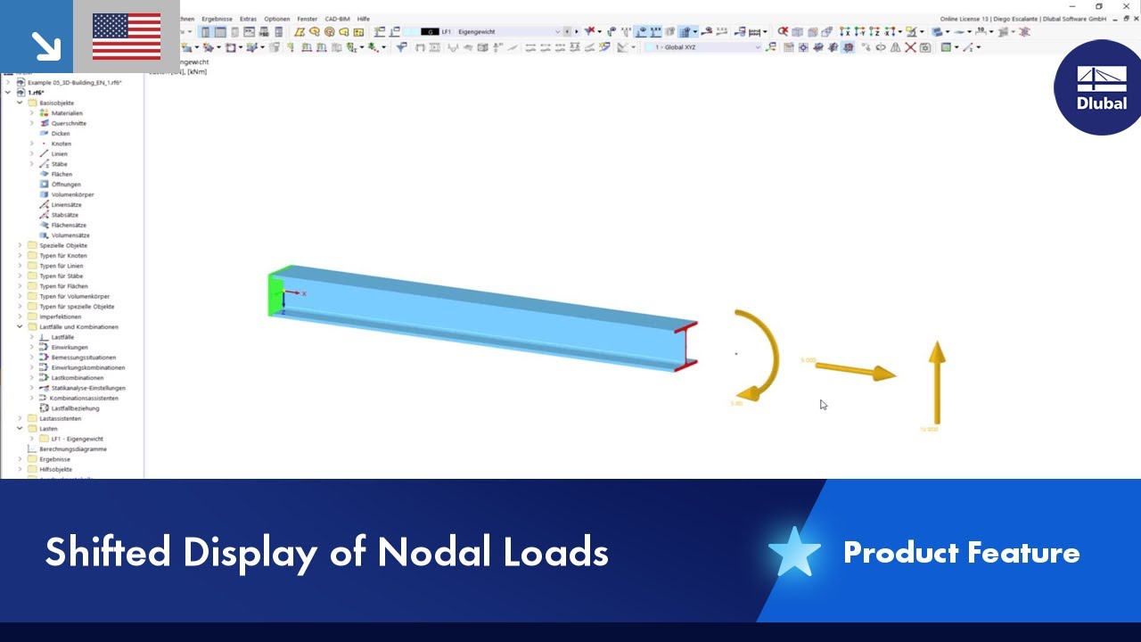 Shifted Display of Nodal Loads - YouTube