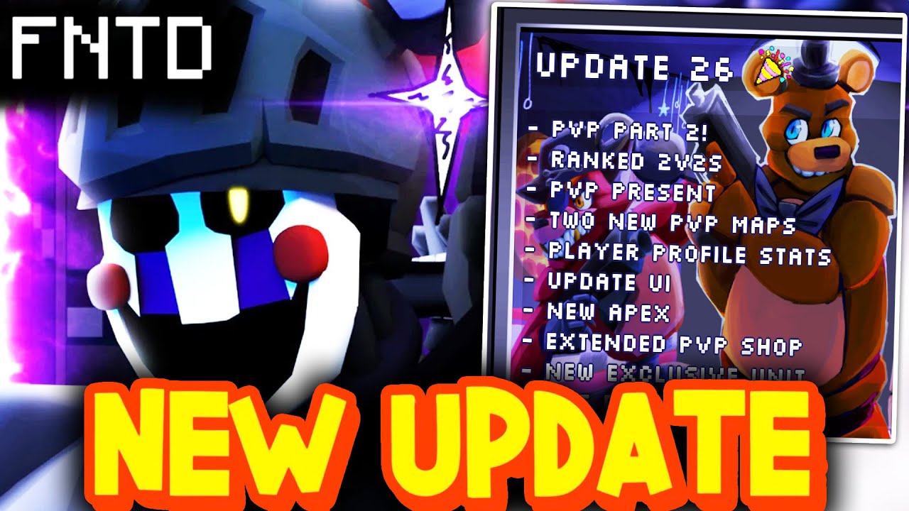Five Nights TD NEW UPDATE 26! EXCLUSIVE THE KING/CODES/PVP & MORE ...