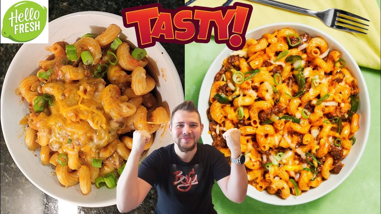 How To Make Tasty Southwest Beef Cavatappi - Hello Fresh Review - YouTube