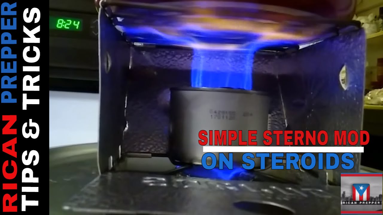 Sterno Folding Stove Mod - YouTube