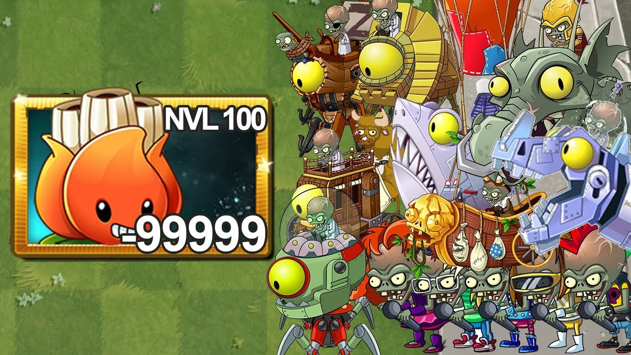 Plants Vs Zombies 2 Super AKEE Nivel 100 Vs Todos Los Zombots - YouTube