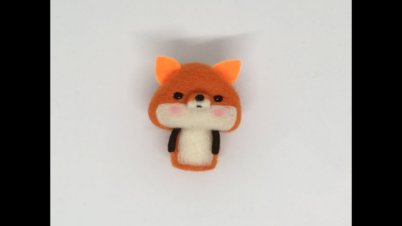 How to make a needle felt baby fox. -Great for Beginners. - YouTube