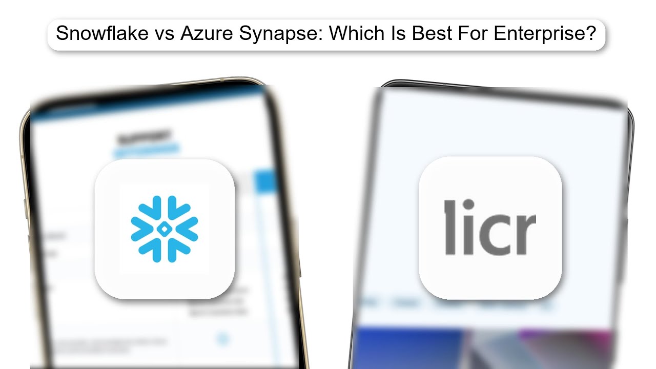Snowflake Vs Azure Synapse Which Is Best For Enterprise - YouTube