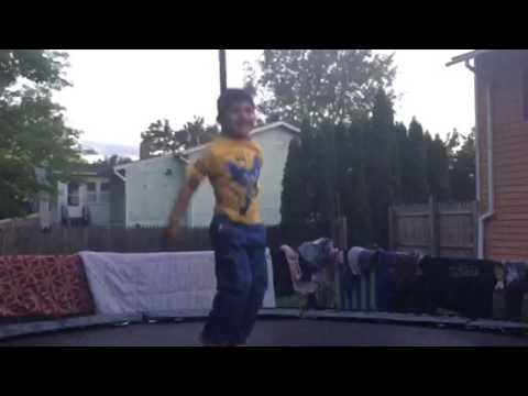 Kids doing backflip - YouTube