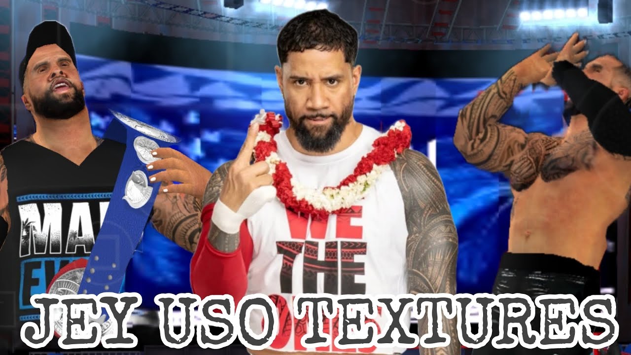 WWE 2K23 PSP: JEY USO 2023 TEXTURES - YouTube