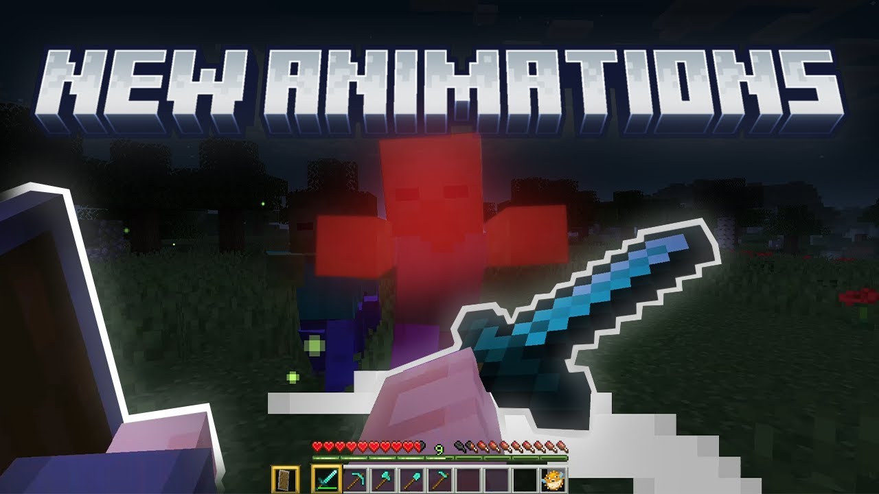 FIRST PERSON ANIMATION UPDATE! Minecraft JAVA - (Hold My Items 4.3 ...